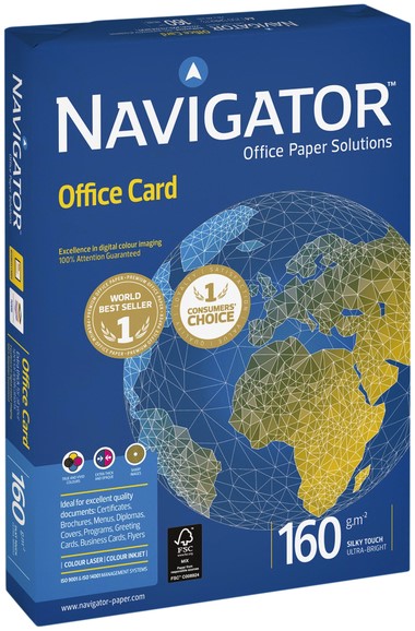 Kopieerpapier Navigator Office Card A3 160gr wit 250 Vel Civo B.V.