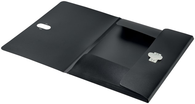 DOSSIERMAP LEITZ RECYCLE A4 3-KLEPS PP ZWART 1 Stuk Civo B.V.