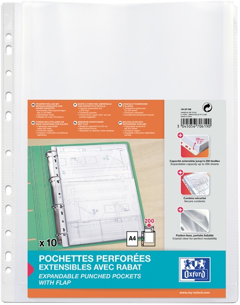 Showtas Oxford A4 PP 200µ glashelder 10 stuks 10 Stuk Civo B.V.