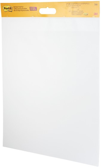 Meeting chart Post-it 566 Super Sticky 50.8cm wit 2 Stuk Civo B.V.