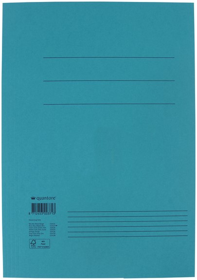 Dossiermap Quantore Folio 300gr blauw 1 Stuk Civo B.V.