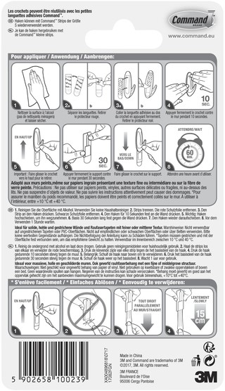 Haak Command design incl bevestigingsstrip 1 Stuk Civo B.V.