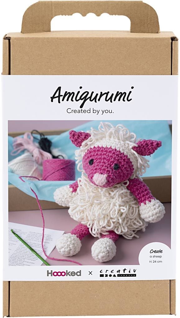 Hobbyset Amigurumi Schaap roze 1 Set Civo B.V.