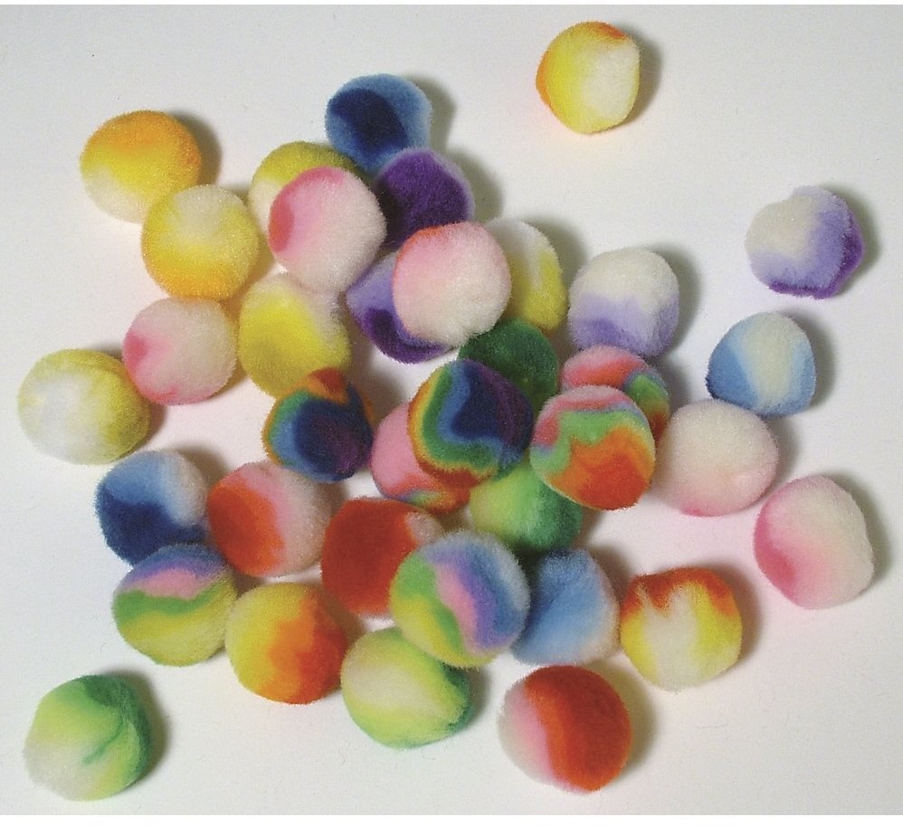 POMPONS REGENBOOG ZAK 35 STUKS 1 Zak Civo B.V.