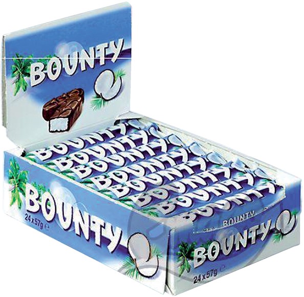 Snoep Bounty reep 24x57 gram 24 Stuk Civo B.V.