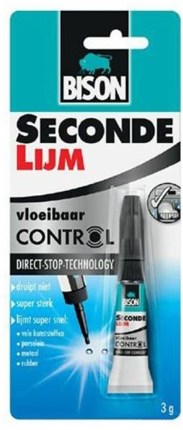 Bison Secondelijm Gel 3 g tube kaart 1 Stuk Civo B.V.