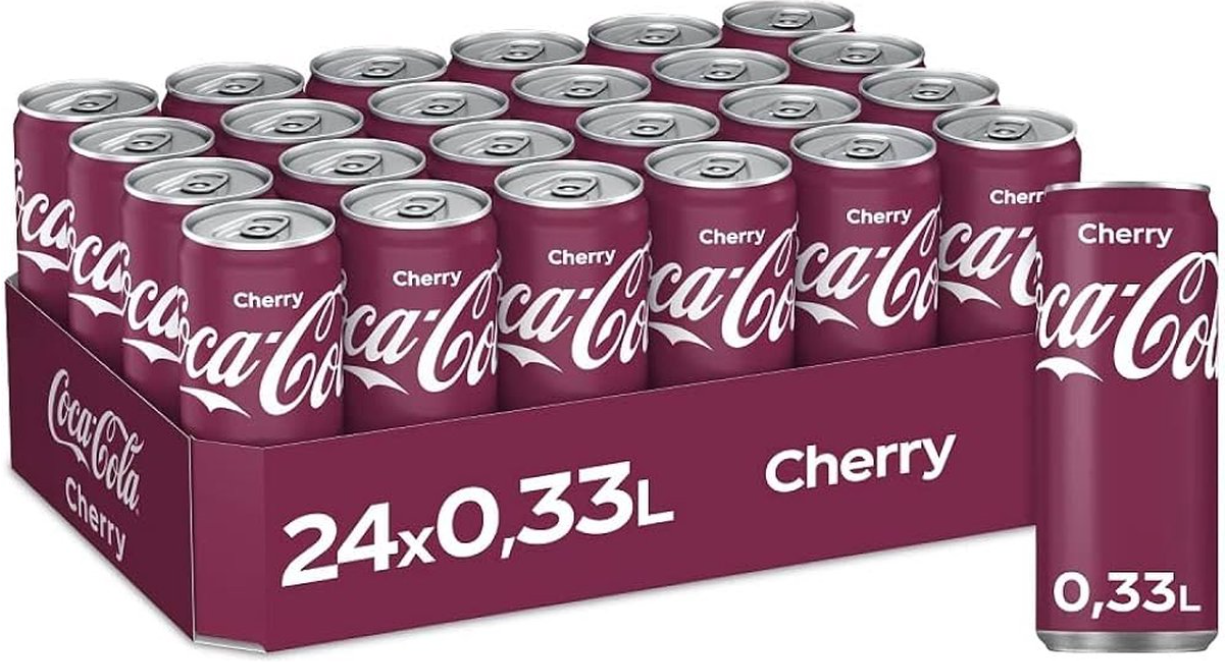 Frisdrank Coca Cola Cherry 0,33l tray á 24 stuks Civo B.V.